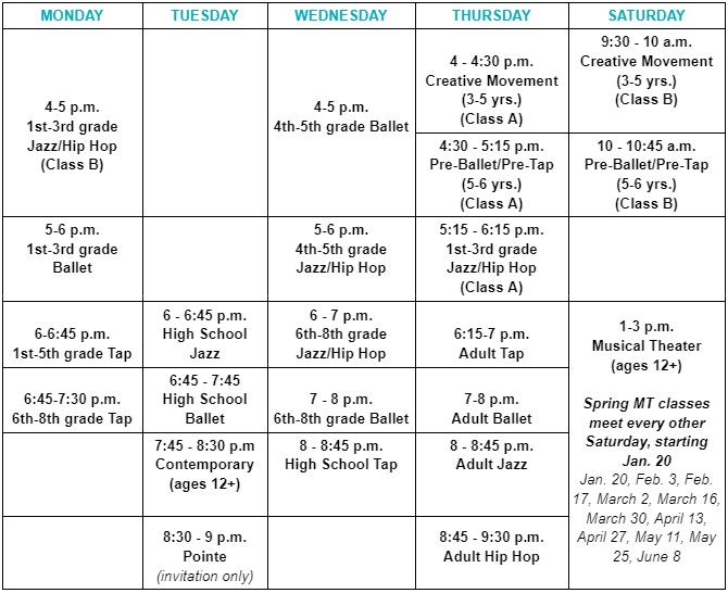2023-2024 Schedule – Amp Dance Family